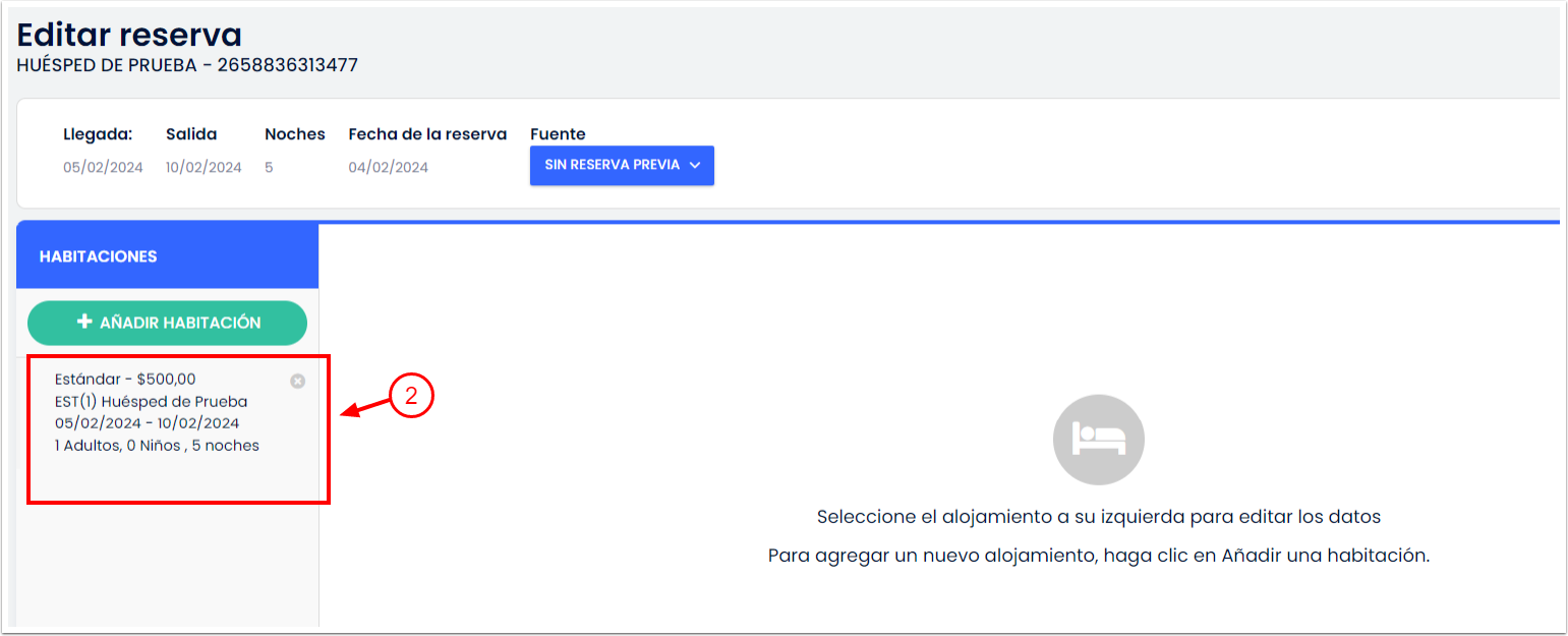 Editar reservas – Cloudbeds