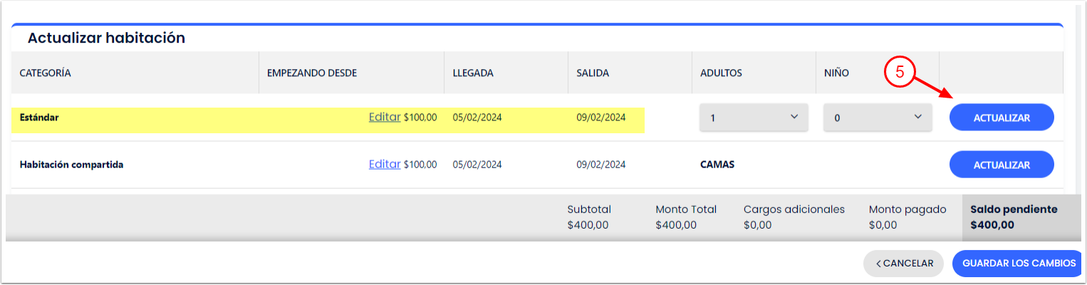 Editar reservas – Cloudbeds