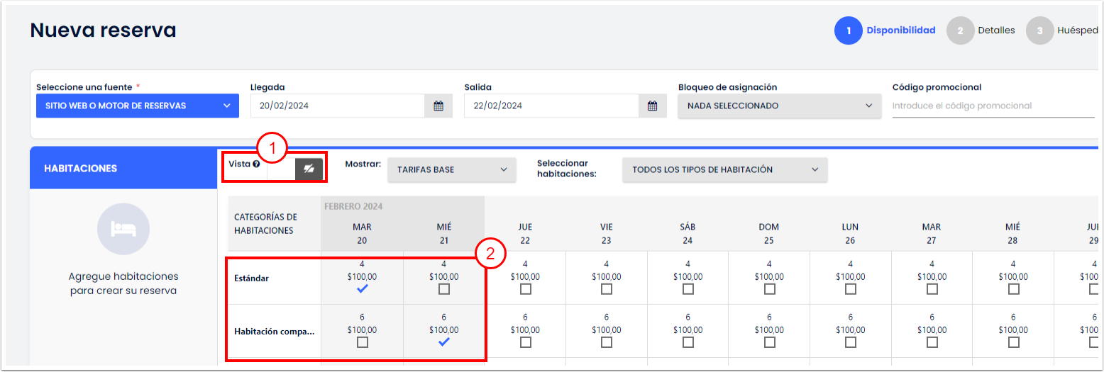 Crear nuevas reservas en el PMS de Cloudbeds – Cloudbeds