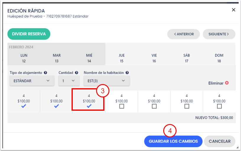 Editar reservas – Cloudbeds