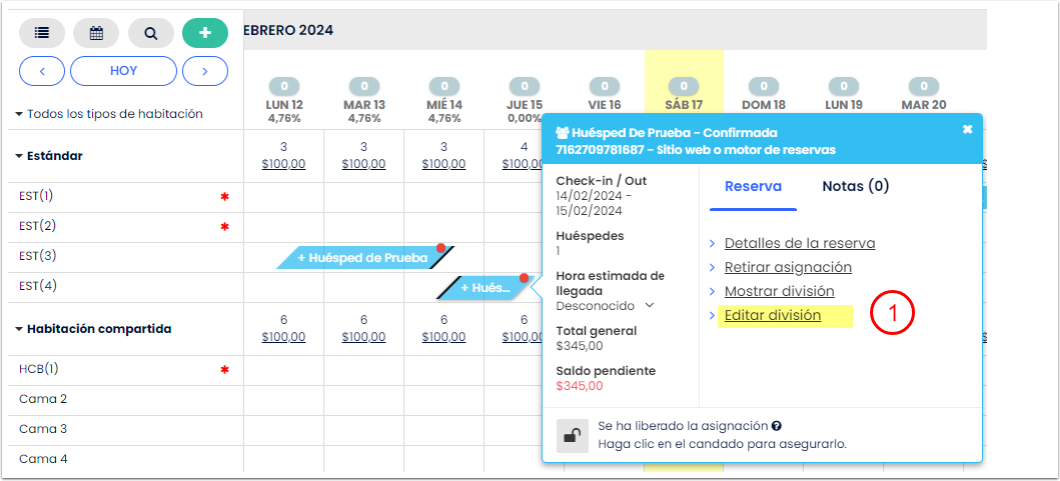 Editar reservas – Cloudbeds