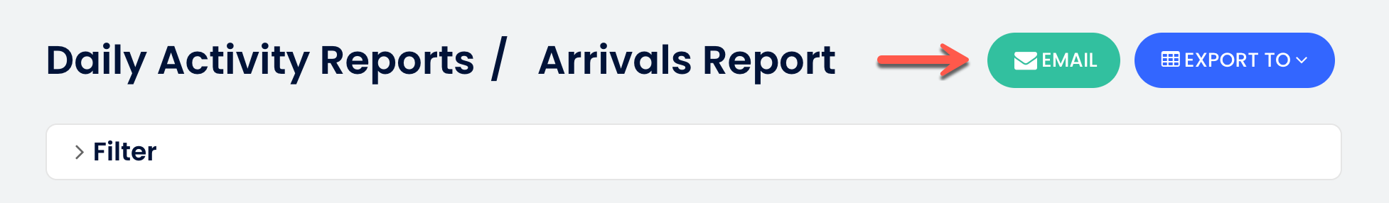 Arrivals Report – Cloudbeds