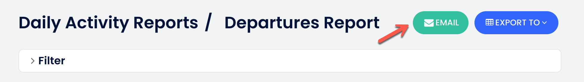 Departures Report – Cloudbeds