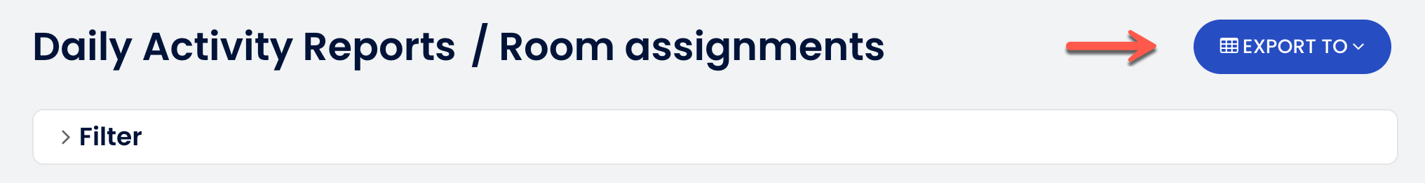 Room Assignments Report – Cloudbeds