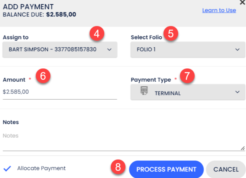 Process a transaction through the Terminal with Cloudbeds Payments – Cloudbeds