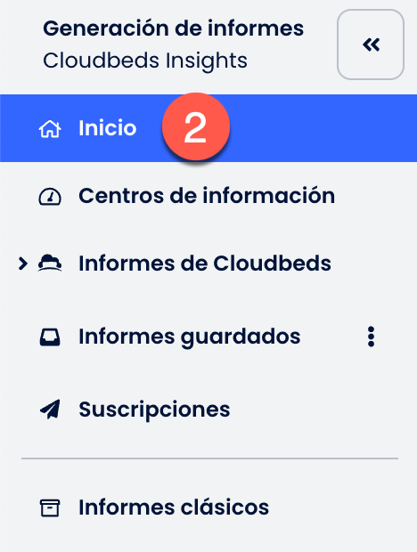 Informes favoritos – Cloudbeds