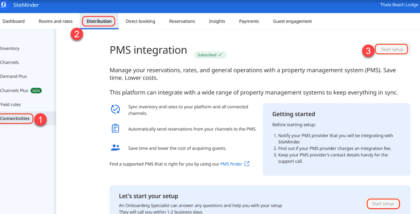 Connect SiteMinder to Cloudbeds PMS – Cloudbeds