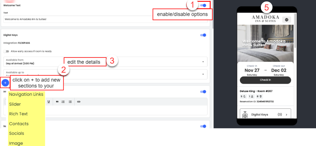 Configurar y gestionar aplicaciones para huéspedes del Cloudbeds Guest Experience – Cloudbeds