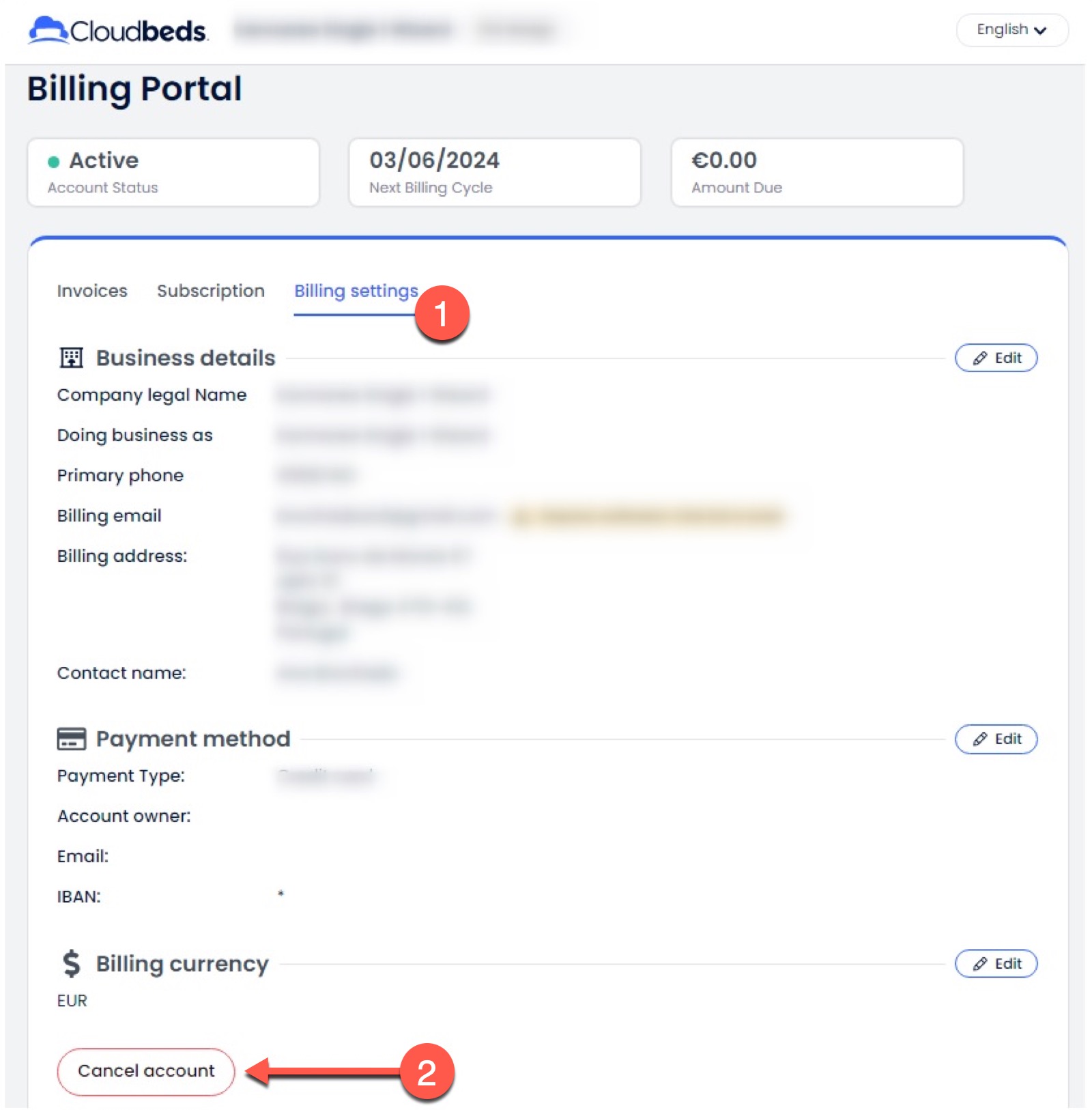 ฉันจะยกเลิกการสมัครสมาชิก Cloudbeds อย่างไร – Cloudbeds