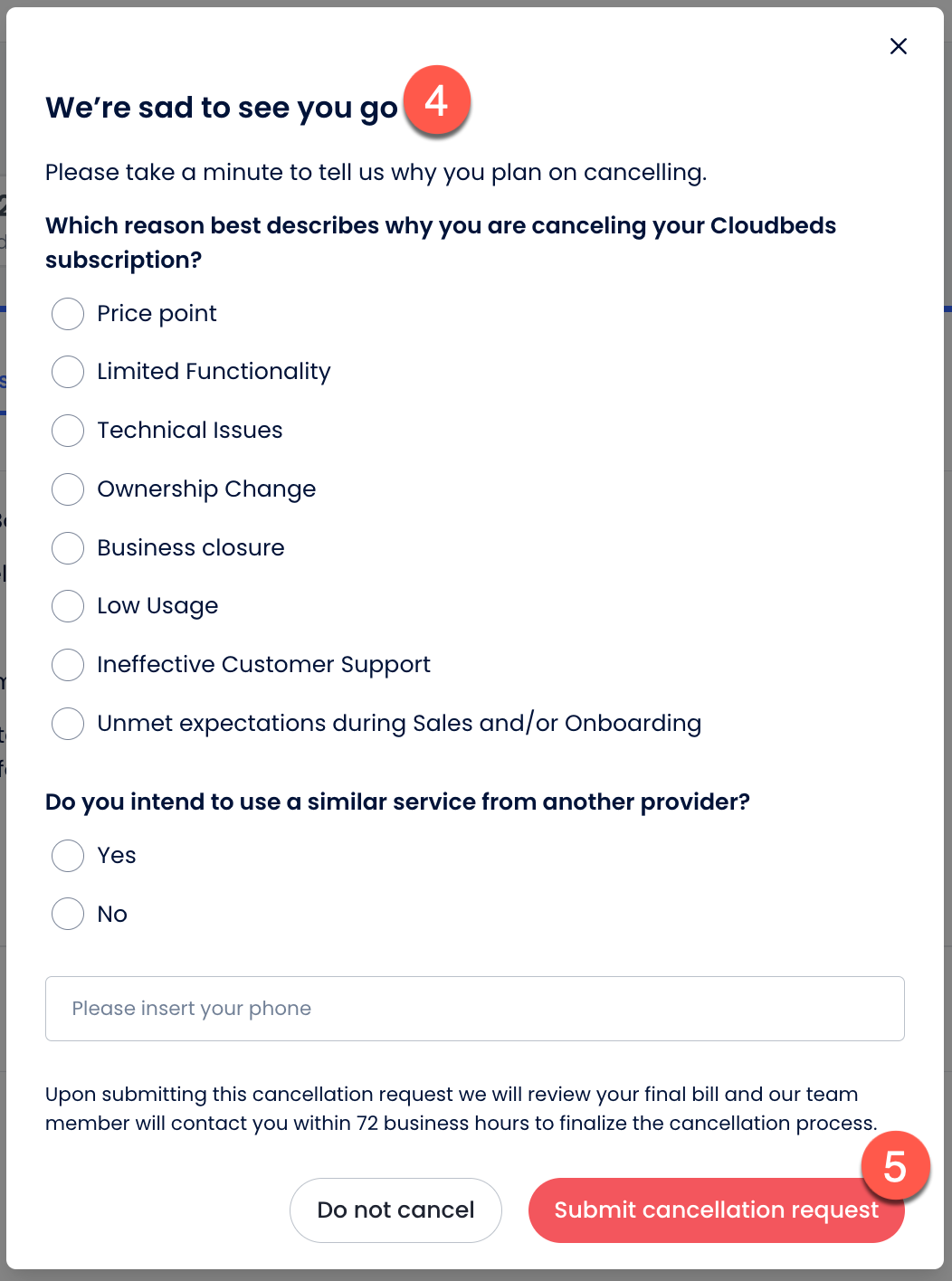 ฉันจะยกเลิกการสมัครสมาชิก Cloudbeds อย่างไร – Cloudbeds