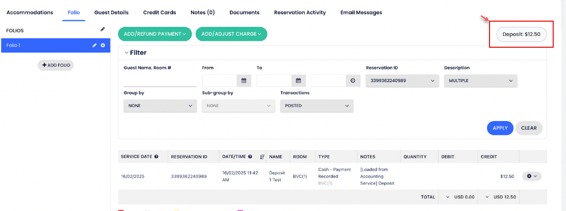Manage your Deposits Ledger in Accounting – Cloudbeds