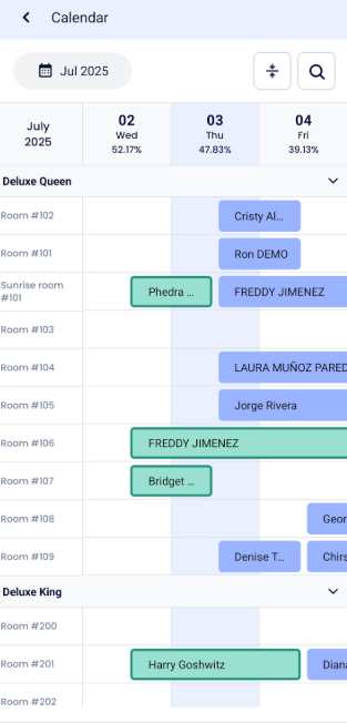 Cloudbeds App - Calendar – Cloudbeds