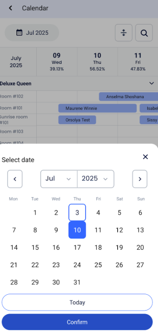 Cloudbeds App - Calendar – Cloudbeds
