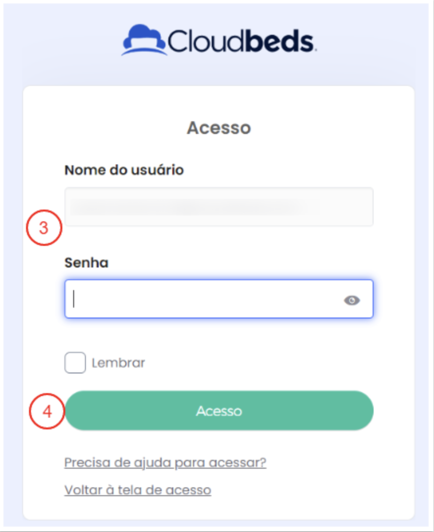 Como fazer o logon no PMS da Cloudbeds – Cloudbeds