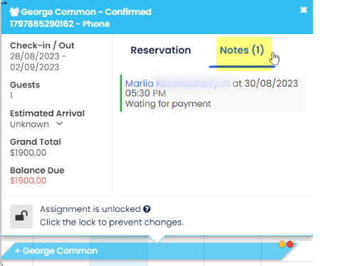 Manage reservations on the calendar – Cloudbeds