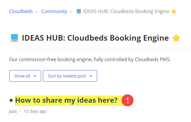Community FAQ – Cloudbeds